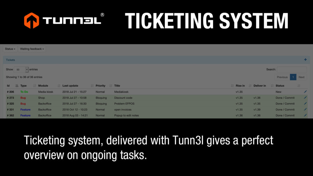 Ticketing System from TUNN3L: Shaping Success - Business Insights